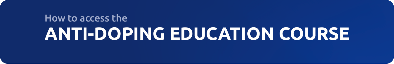 Clean Sport: Anti-Doping